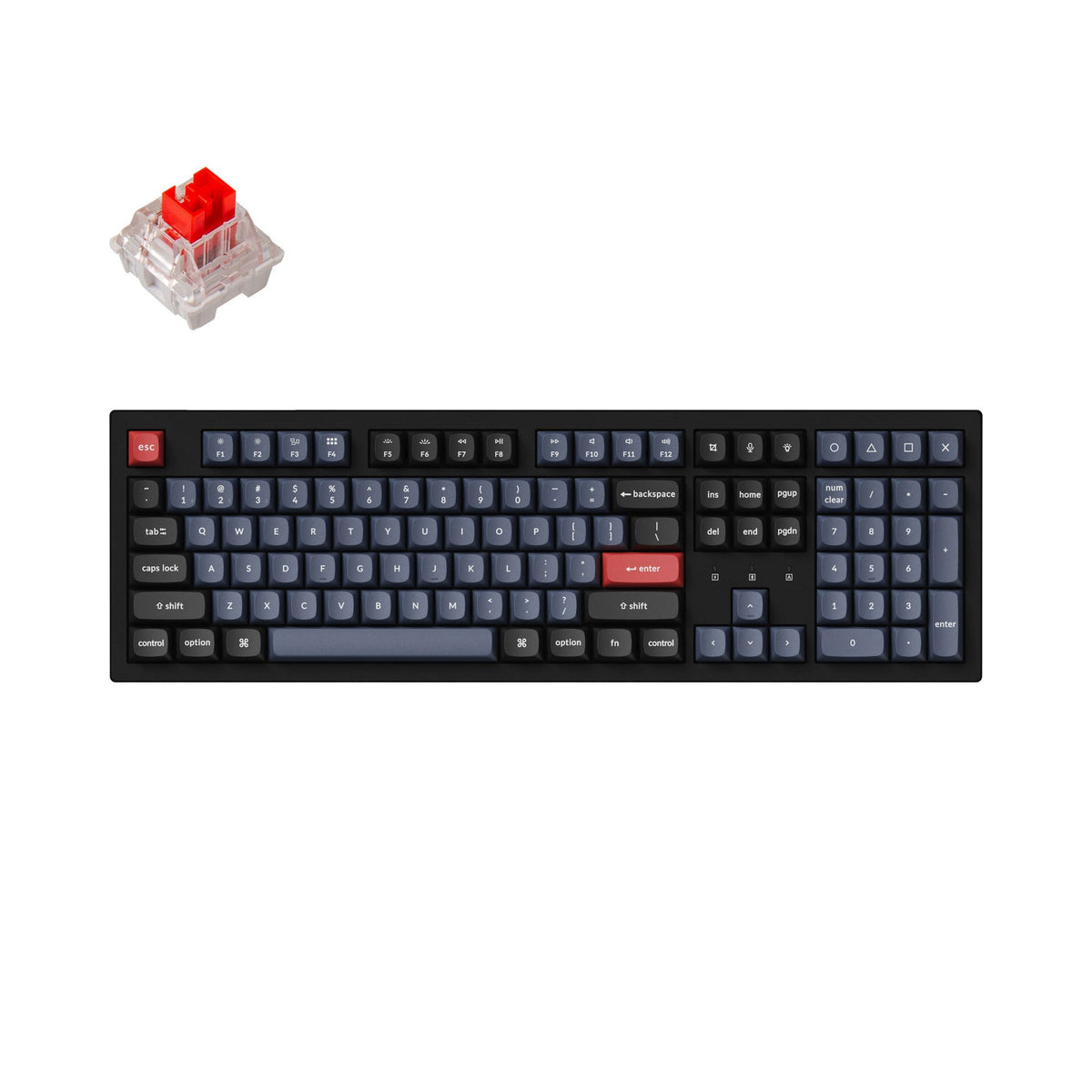 100% layout Keyboard – Keychron Japan